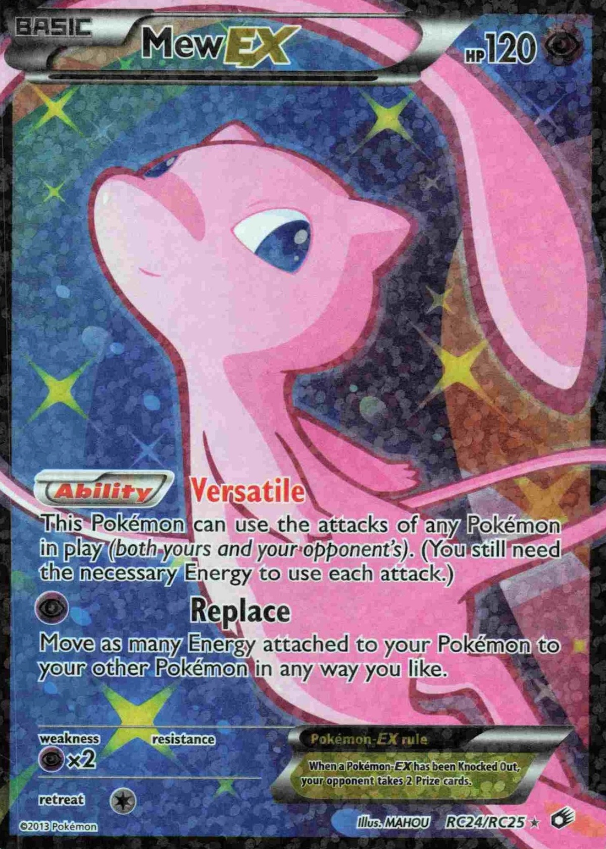 Mew EX - Grade 8 - Legendary Treasures: Radiant Collection #RC24/RC25 ...