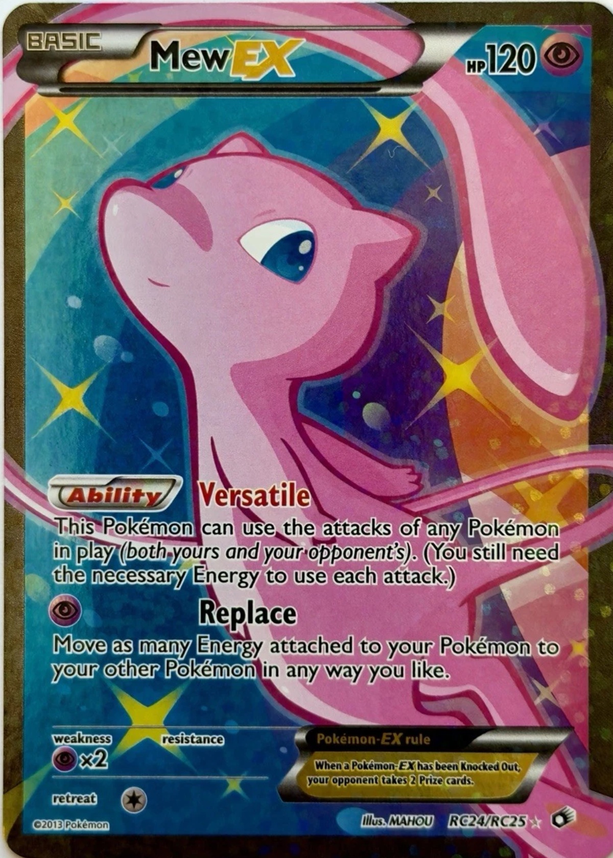 Mew EX - Grade 8 - Legendary Treasures: Radiant Collection #RC24/RC25 ...